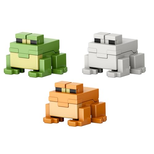 MINECRAFT Build-a-Portal Frogs Action Figure 3-Pack