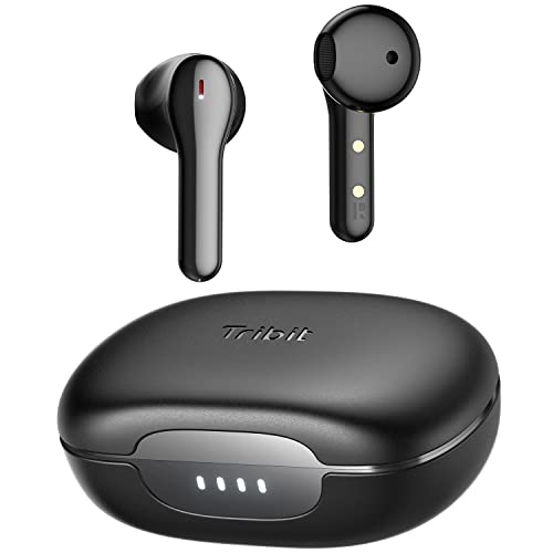 Tribit Earbuds, Bluetooth 5.2 Earbuds Qualcomm QCC3040, 4Mics CVC 8.0 Call Noise Canceling Crystal-Clear Calls Comfortable Earbuds 32H Playtime Wireless Bluetooth Headphones, FlyBuds C2