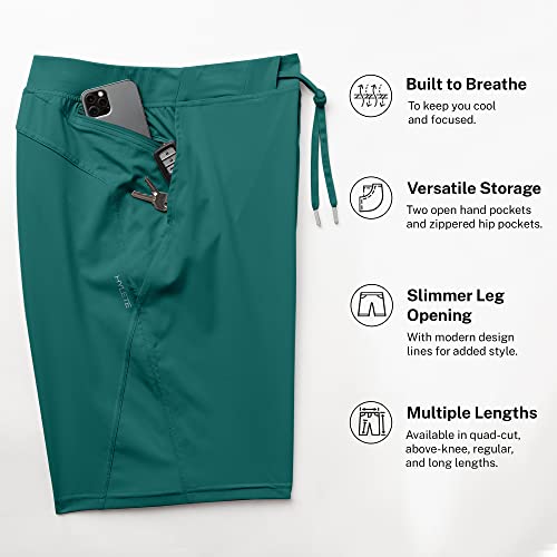 HYLETE Verge III Athletic Gym Shorts for Men with Pockets