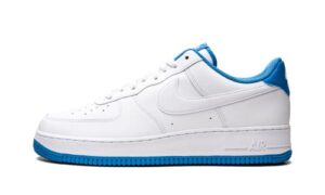 nike mens air force 1 '07 dr9867 101 white/light photo blue - size 8.5