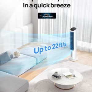 Dreo Cooling Fans That Blow Cold Air, 40" Evaporative Air Cooler, 2023 Upgrade Tower Fan for Bedroom with 80° Oscillating, Ice Packs, Remote Control, 3 Modes 4-Speed Quiet Floor Fan Home/Office