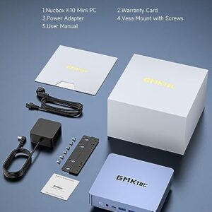 GMKtec Mini PC Windows11 Pro, AMD Ryzen 7 5800U(1.9-4.4GHz) Mini Desktop Computers, 16GB DDR4 512GB M.2 2282 PCIe SSD, Micro PC with Dual 4K@60Hz HDMI, WiFi 6E,BT5.2, Type-C for Gaming Business Home