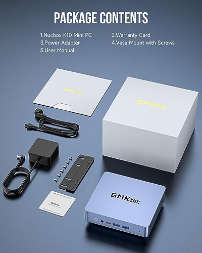 GMKtec Mini PC Windows11 Pro, AMD Ryzen 7 5800U(1.9-4.4GHz) Mini Desktop Computers, 16GB DDR4 512GB M.2 2282 PCIe SSD, Micro PC with Dual 4K@60Hz HDMI, WiFi 6E,BT5.2, Type-C for Gaming Business Home