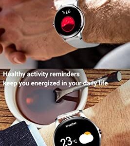 HOAIYO Smart Watches for Men (Call Receive/Dial), 1.3" Smartwatch with Call/Text/Heart Rate/SpO2/Sleep/Calories Counter, Waterproof Fitness Watch for Android iOS Phones