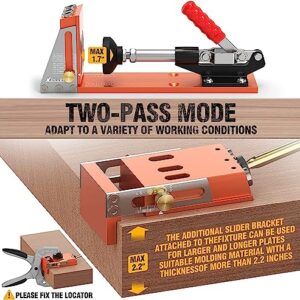 XDOVET Pocket Hole Jig Kit, Professional and Upgraded All-Metal Pocket Screw Jig