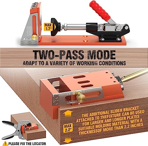 XDOVET Pocket Hole Jig Kit, Professional and Upgraded All-Metal Pocket Screw Jig