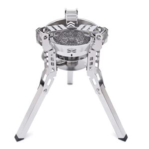 Portable Single Burner Outdoor Gas Stove 3800W Propane Cooker with Adjustable 0-20Psi Regulator Hose for Patio Camping, BBQ, Home Brewing, Turkey Fry, Maple Syrup Prep