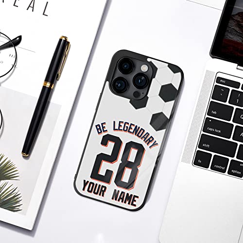 Customize Phone Cases Soccer Textures Personalized Name & Number Design for Boy and Girl Aesthetic Applicable to iPhone 11 12 13 14 Samsung S20 S21 S22 S23 Note 10 20 Pixel 4 5 6 7 Moto G Edge