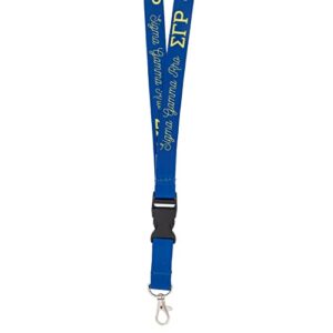 Desert Cactus Sigma Gamma Rho Sorority Lanyard Car Keys ID Badge Holder Keychains Detachable Breakaway Snap Buckle (Lanyard - Blue)