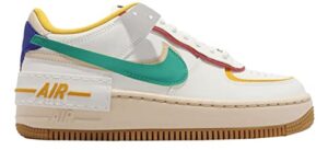 nike air force 1 shadow white/yellow/red/green ci0919 118 women's size 9.5 kc