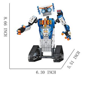 Ulanlan Remote Control Robot Building Kit for Kids 10-14, RC Robot Science Kits STEM Project Building Blocks Robot 447 Pieces