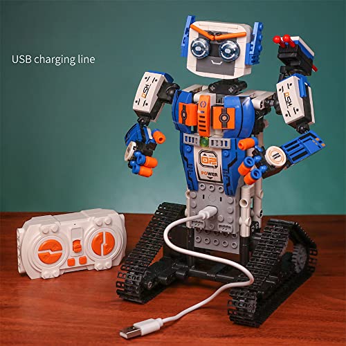 Ulanlan Remote Control Robot Building Kit for Kids 10-14, RC Robot Science Kits STEM Project Building Blocks Robot 447 Pieces