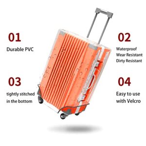 Esholife Clear PVC Luggage Cover Protectors 20 Inch Suitcase Cover for Suitcase TSA Approved 18-21Inch (18.50''H x 14.37''L x 9.44''W)