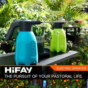 HIFAY ES2-PRO Electric Spray Bottle 2L/0.5Gallon, Portable Handheld Sprayer Spray 60 Bottles On a Single Charge, Automatic Plant Mister for Garden, Fertilizing, Cleaning