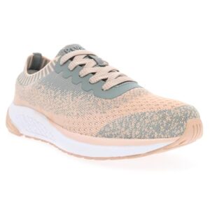 Propét Women's EC-5 Sneakers, Grey/Peach, 8.5 XX-Wide US