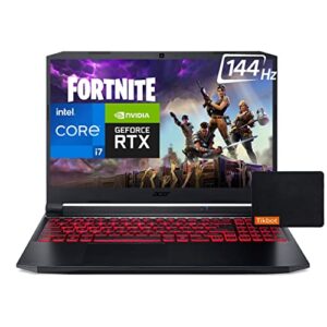 acer nitro 5 gaming laptop | intel core i7-11800h | nvidia geforce rtx 3050 ti | 15.6" fhd 144hz ips display | killer wi-fi 6 | backlit keyboard | type c | w/mouse pad (16gb ram | 512gb pcie ssd)