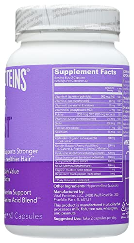 Vital Proteins Hair Boost Capsule, 60 CT