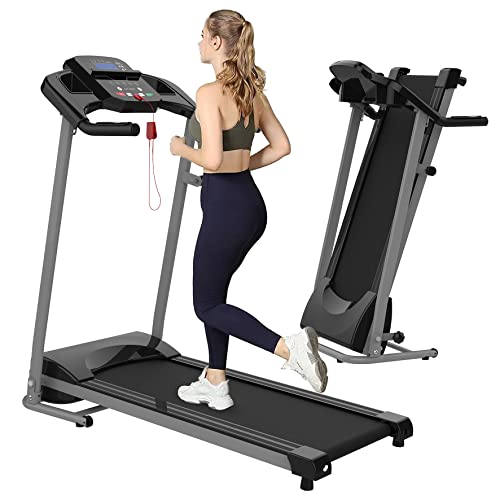 GINPORD Folding Treadmill - Home Fitness Running Machine - Foldable Treadmill for Home - Treadmills for Home Folding