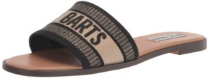 steve madden women's knox sandal, black multi, 6