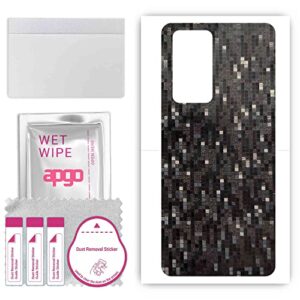 apgo skin sticker film foil vinyl for the back for oppo reno 6 pro+ 5g carbon black pixel