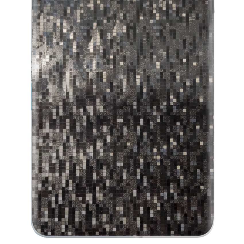 apgo Skin Sticker Film foil Vinyl for The Back for Oppo Reno 6 Pro+ 5G Carbon Black Pixel