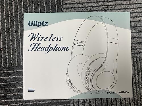 Uliptz Wireless Bluetooth Headphones, 65H Playtime, 6EQ Sound Modes, HiFi Stereo Over Ear Headphones with Microphone, Foldable Bluetooth 5.3 Headphones for Travel/Office/Cellphone/PC (Rose Gold)