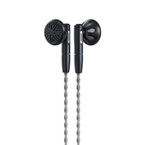 fiio ff5 carbon-based dynamic driver in-ear earphone clear sound & wide soundstage with 3.5mm/4.4mm mmcx cable, alumium shell