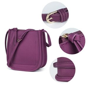 Montana West Small Crossbody Shoulder Bag for Women Mini Classic Satchel Handbags Lightweight Bucket Purse,MWC-077PP