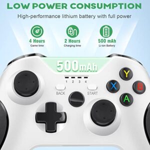 ASUNCELL Wireless Controller for Xbox One Xbox Series X|S gamepad Wireless video Wireless Controller with Dual Vibration game controller Wireless Xbox USB Gamepad Joypad Controller with Windows7/8/10/11，White