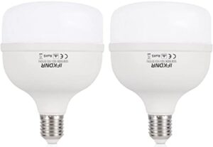 ifkdnr 2 pack 105w led light bulb 5500k flicher-free daylight white softbox bulb 10000 hours lifetime e27 base for photography studio lighting