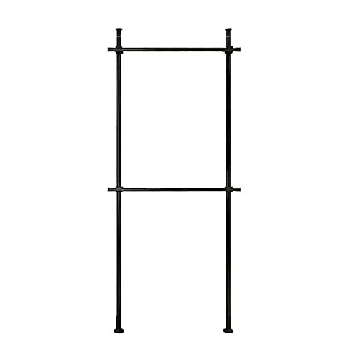 AngelcityCC Adjustable Clothing Rack Double Rod Clothing Rack 2 Tier Hanger for Hanging Clothes Freestanding Garment Rack Closet Rack