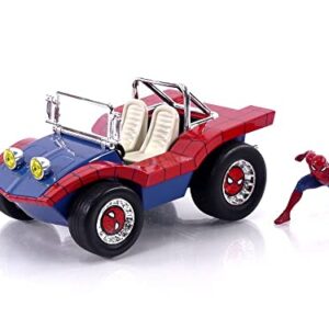 Marvel Spider-Man 1:24 Buggy Die-cast Car & 2.75" Figure, Toys for Kids and Adults