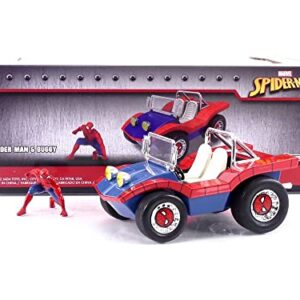 Marvel Spider-Man 1:24 Buggy Die-cast Car & 2.75" Figure, Toys for Kids and Adults