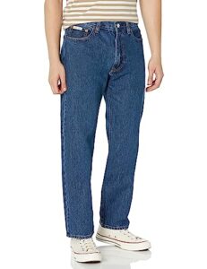 calvin klein men's standard straight fit jeans, pacifico