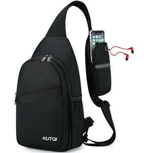 kutqi sling backpack crossbody sling bag for women men travel bag for hiking walking