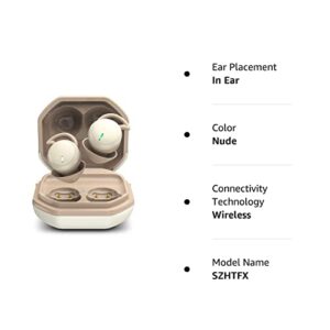 SZHTFX Sleep Earbuds Small Bluetooth Earbuds Mini Wireless Discreet Earbud for Music, Home, Work (Nude)