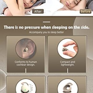 SZHTFX Sleep Earbuds Small Bluetooth Earbuds Mini Wireless Discreet Earbud for Music, Home, Work (Nude)