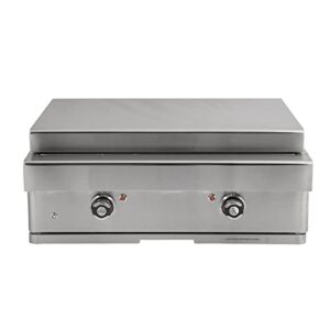 Barbeques Galore Turbo 32-inch 2-Burner Built-In Stainless Steel Teppanyaki Grill - Propane - TEPANLP