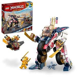 lego ninjago 71792 sola's mecha bike racer, toy blocks, present, ninja, carrot, boys, ages 8 and up