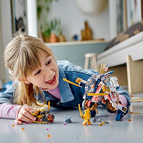 LEGO Ninjago 71792 Sola's Mecha Bike Racer, Toy Blocks, Present, Ninja, Carrot, Boys, Ages 8 and Up