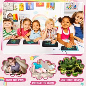 8 Pcs LCD Writing Tablet 6.5 Inch Colorful Drawing Board Educational Kids Doodle Pad Drawing Board Doodle Scribbler Board for Aged 3-6 Girls Boys Office Gifts Drawing Board (Black, Pink, Blue)