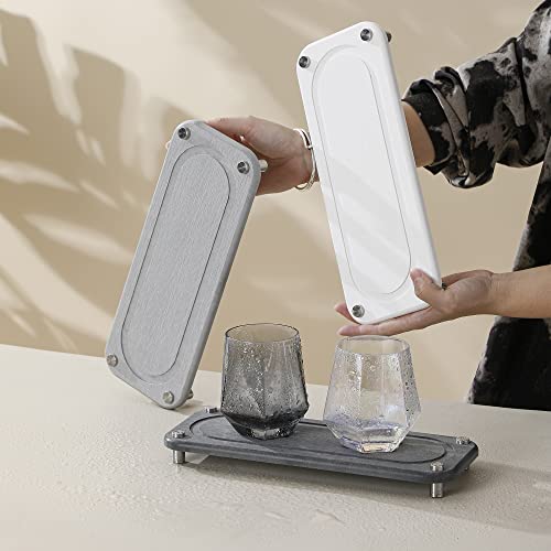 NiuYichee Sink Caddy Instant Dry Kitchen Sink Organizer Sponge Holder, Water Absorbent Diatomite Coasters, Water Absorbing Stone Used For Hand Soaps & Brushes & Toiletries In the Modern Home