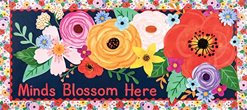 Teacher Created Resources Wildflowers Straight Rolled Border Trim - 50ft - Decorate Bulletin Boards, Walls, Desks, Windows, Doors, Lockers, Schools, Classrooms, Homeschool & Offices