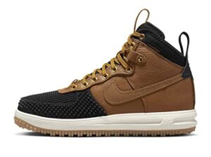 nike men's lunar force 1 duckboot ale brown/ale brown-black (805899 202) - 9.5