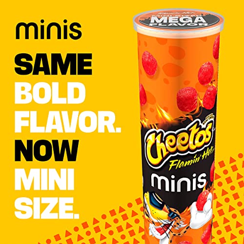 Cheetos Minis, Flamin' Hot Cheese Flavored Canisters, (6 Pack)