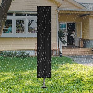 Umbrella Cover with a Telescopic Pole Clothes Drying Rack Cover, Rip Resistant, Anti-UV, Fade Resistant, with Elastic Velcro Straps & Adjustable Hem Rope，Drying Rack Protect, 63 x 6 x 6 inches