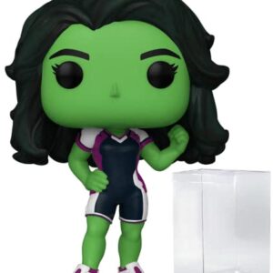 POP Marvel: [She Hulk] Attorney at Law - [She Hulk] Funko Vinyl Figure (Bundled with Compatible Box Protector Case), Multicolor, 3.75 inches