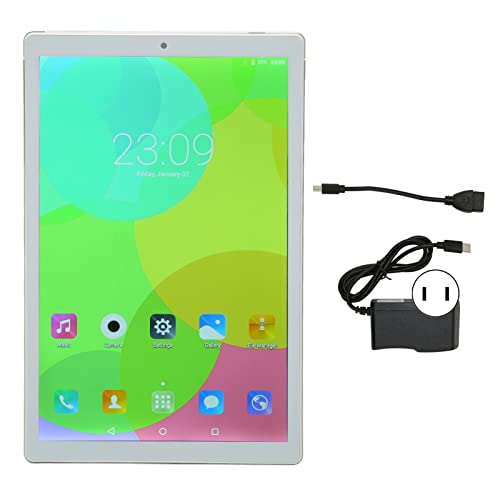 PUSOKEI 10.1 Inch Tablet, Smart Tablet Android11, Octa Core Processor, 6GB RAM 128GB ROM, IPS 2K Display, 2.4G/5G WiFi, Dual HD Cameras, HiFi Speaker, 5000mah Battery