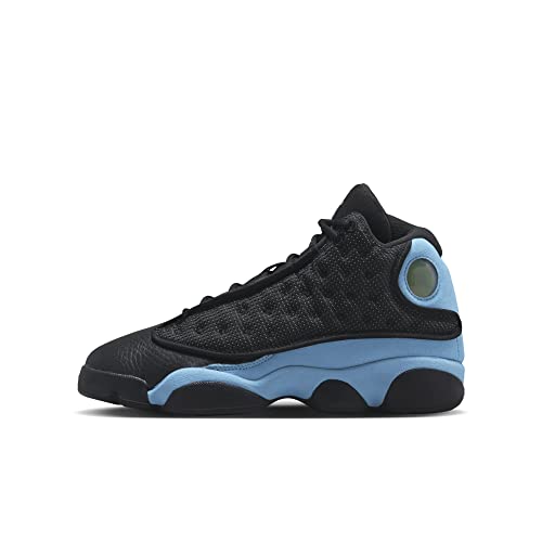 Nike Air Jordan 13 Retro Big Kids' Shoes (Black/White/University Blue, us_Footwear_Size_System, Big_Kid, Numeric, Medium, Numeric_7)