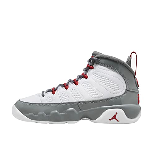 Jordan Air Jordan 9 Retro (Big Kid) White/Fire Red/Cool Grey 4 Big Kid M